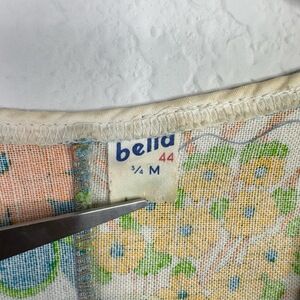 Bella | Dresses | Bella Dress Womens S Blue Floral Vtg 6s 70s Mod ...